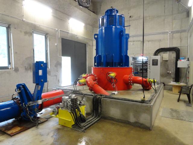 Vertical Pelton. 729kW - Hydro Power Plant