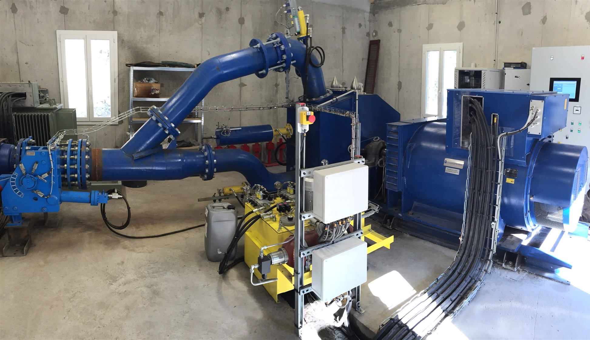 Horizontal Pelton. 730kW - Hydro Power Plant